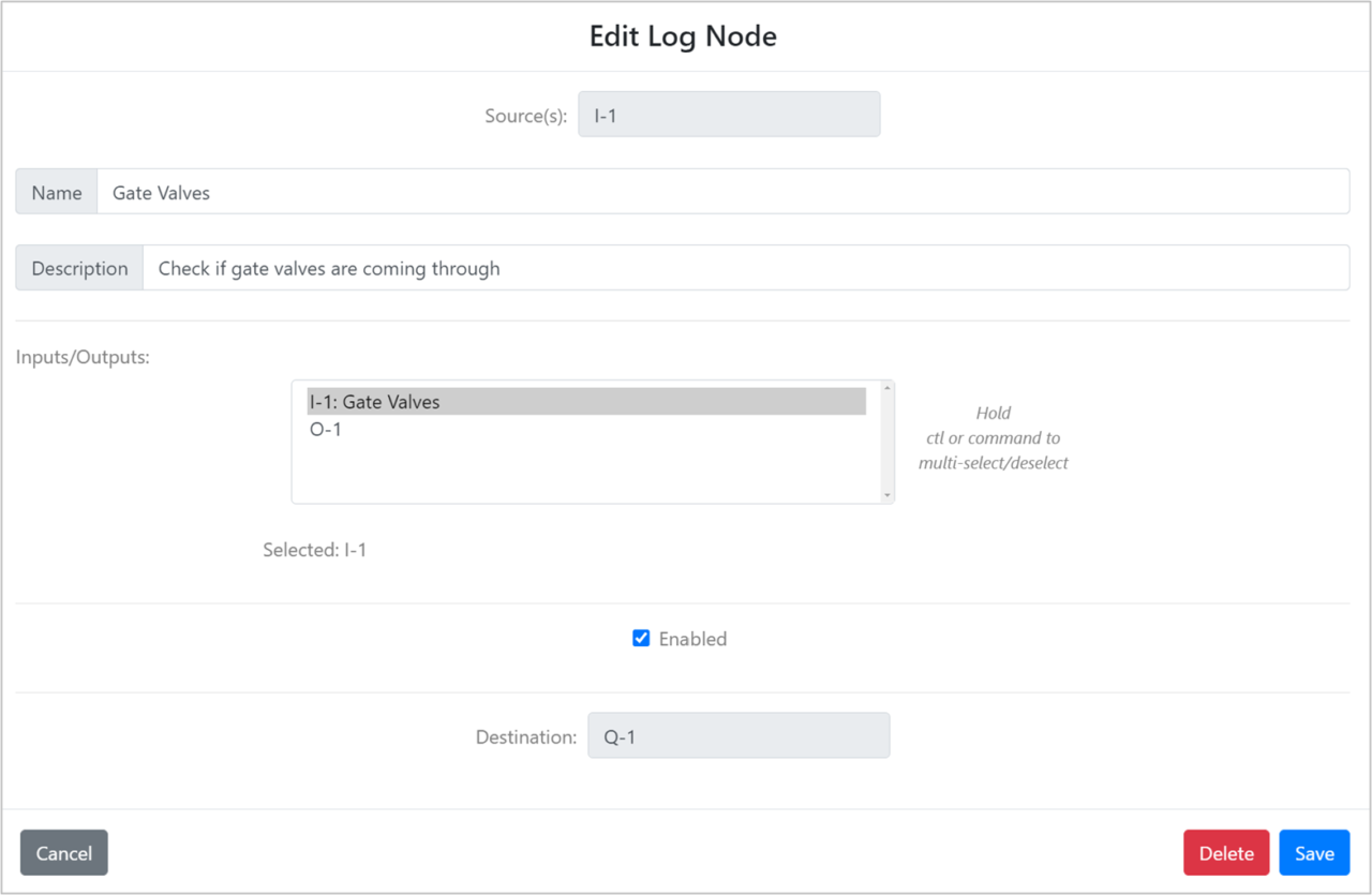 Log Node - ActiveG Support