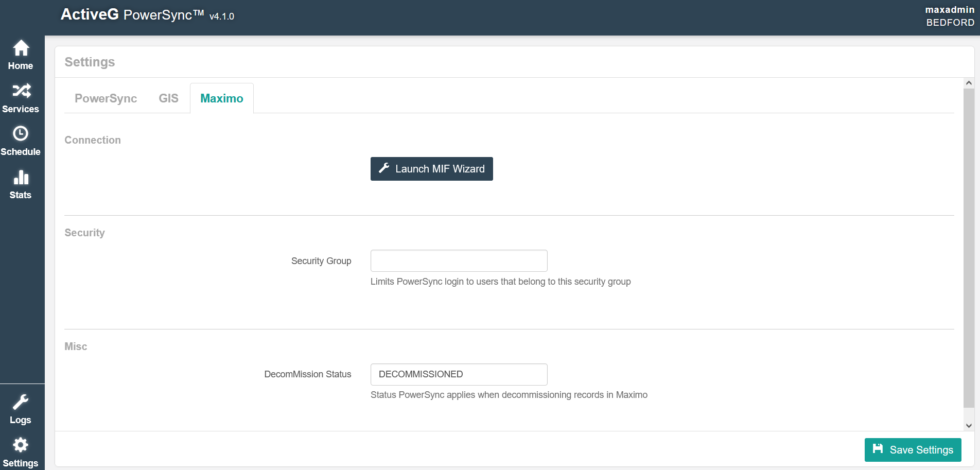 PowerSync Settings - ActiveG Support